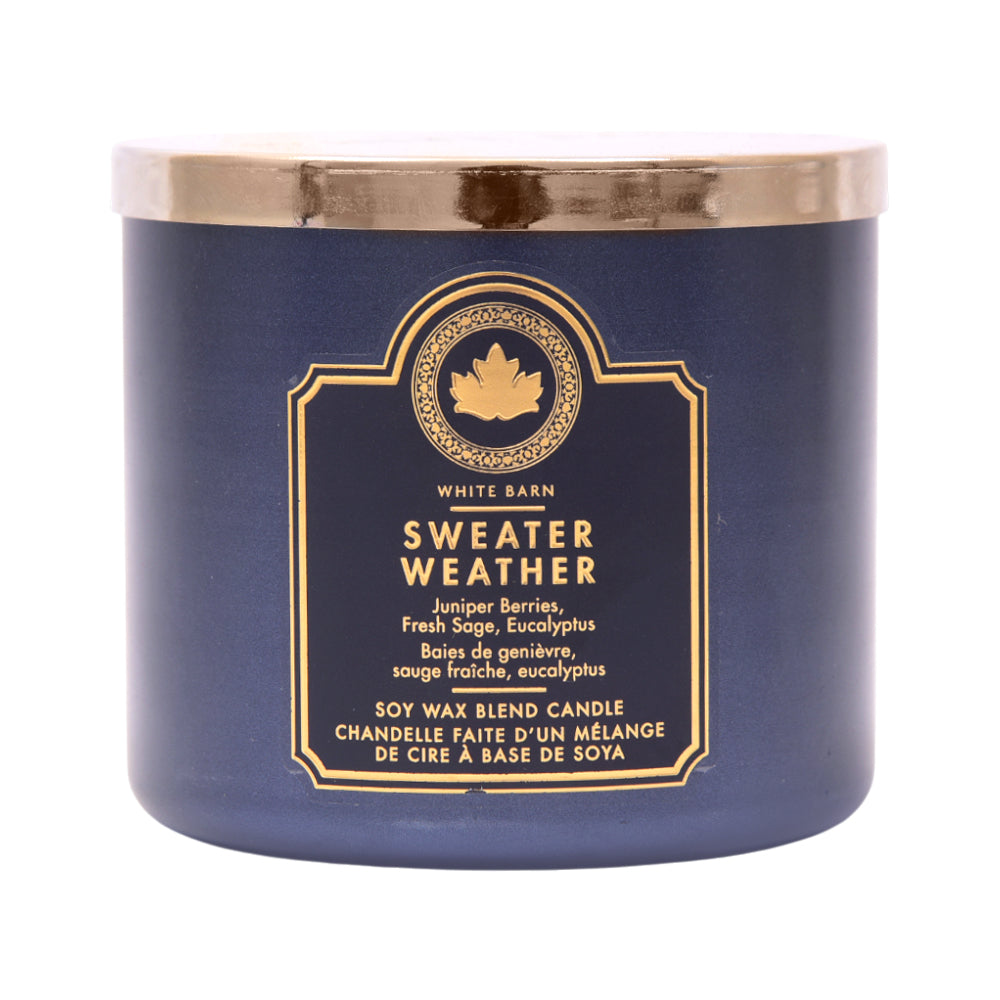 BBW 3 WICK CANDLE SWEATER WEATHER 411G – Al-Fatah