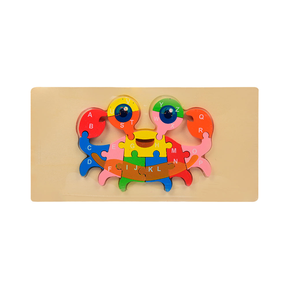 WOODEN PUZZLE BOARD ABC SWAMP CRAB Z.B – Al-Fatah