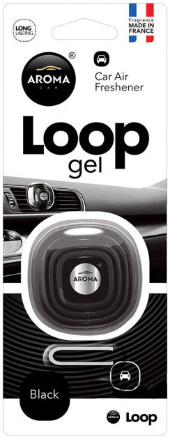 AROMA CAR AIR FRESHENER LOOP GEL BLACK – Al-Fatah