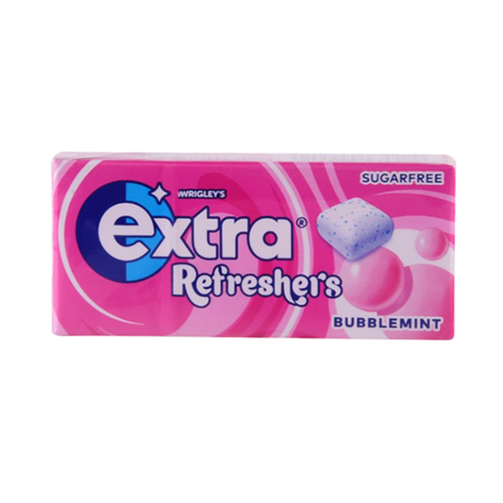 WRIGLEYS EXTRA REFRESHERS GUM BUBBLEMINT SUGAR FREE 15.6 GM – Al-Fatah