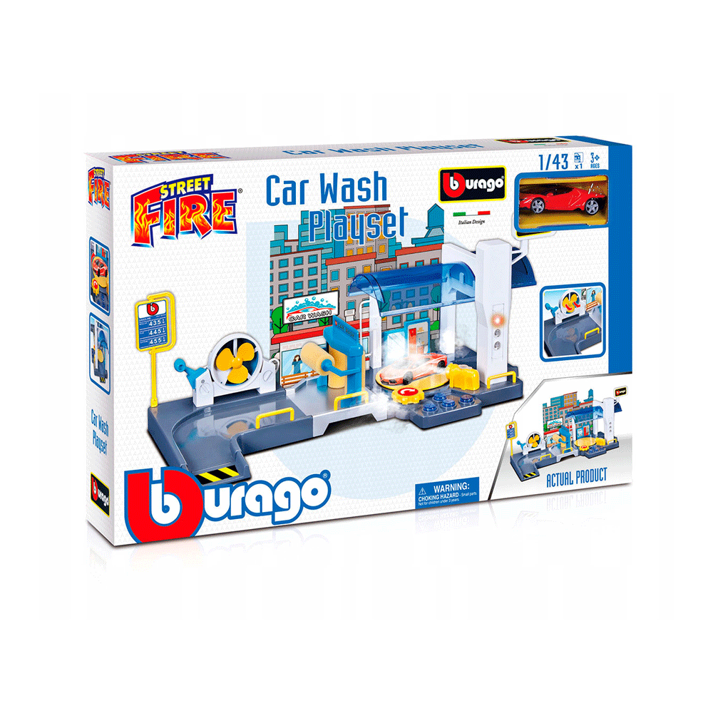 30406 BURRAGO CAR WASH PLAY SET – Al-Fatah