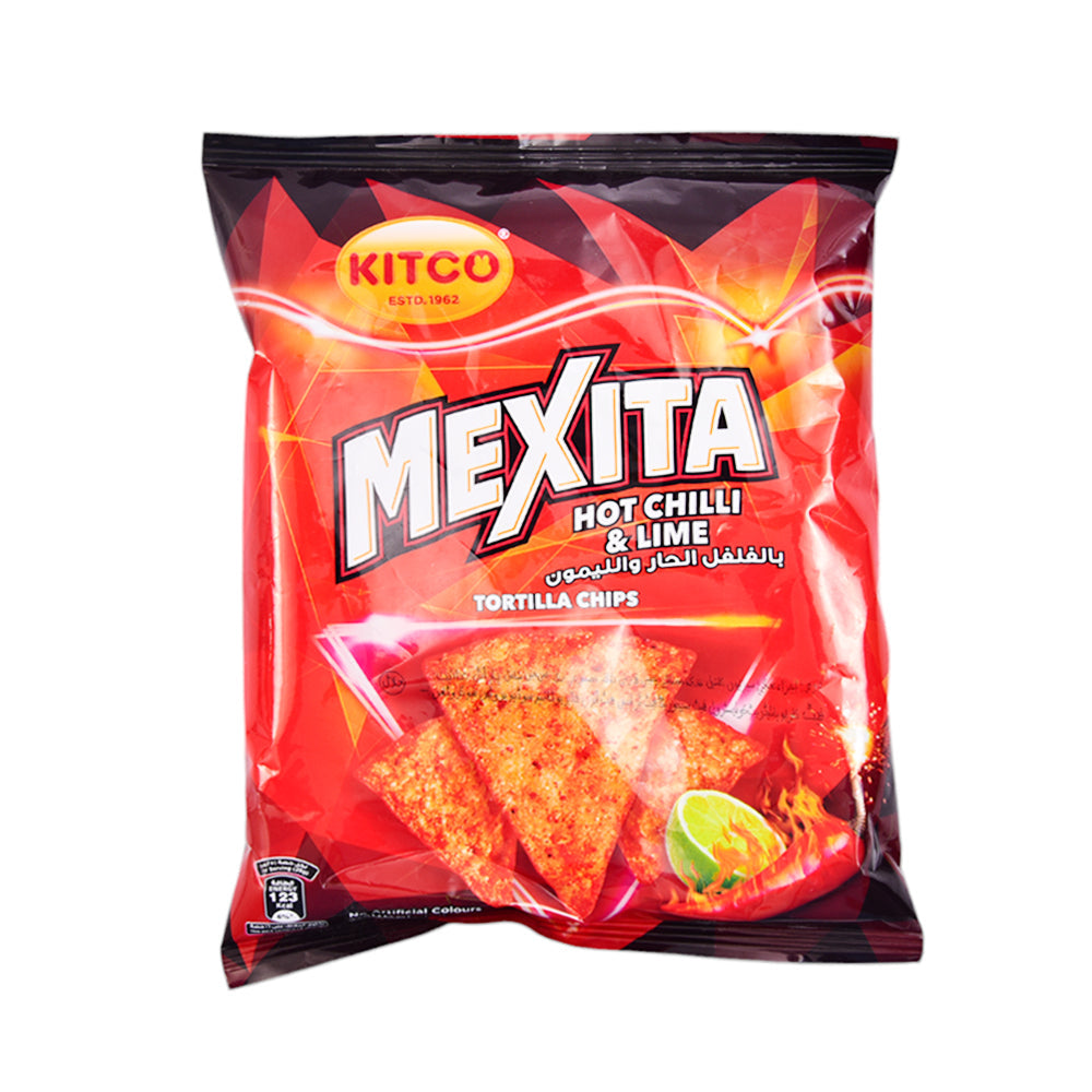 KITCO MEXITA TORTILLA CHIPS HOT CHILLI & LIME 40 GM – Al-Fatah