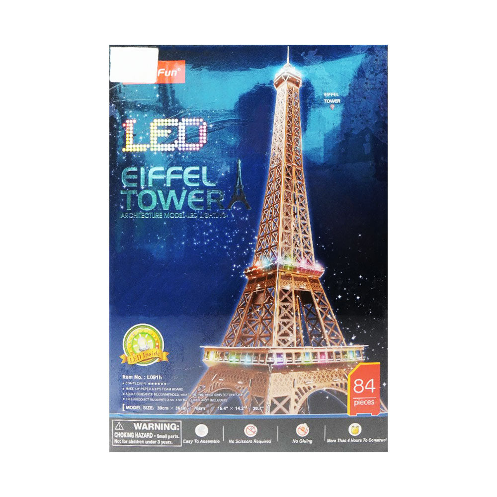L091H CUBICFUN 3D PUZZLE LED EIFFEL TOWER 84PC – Al-Fatah