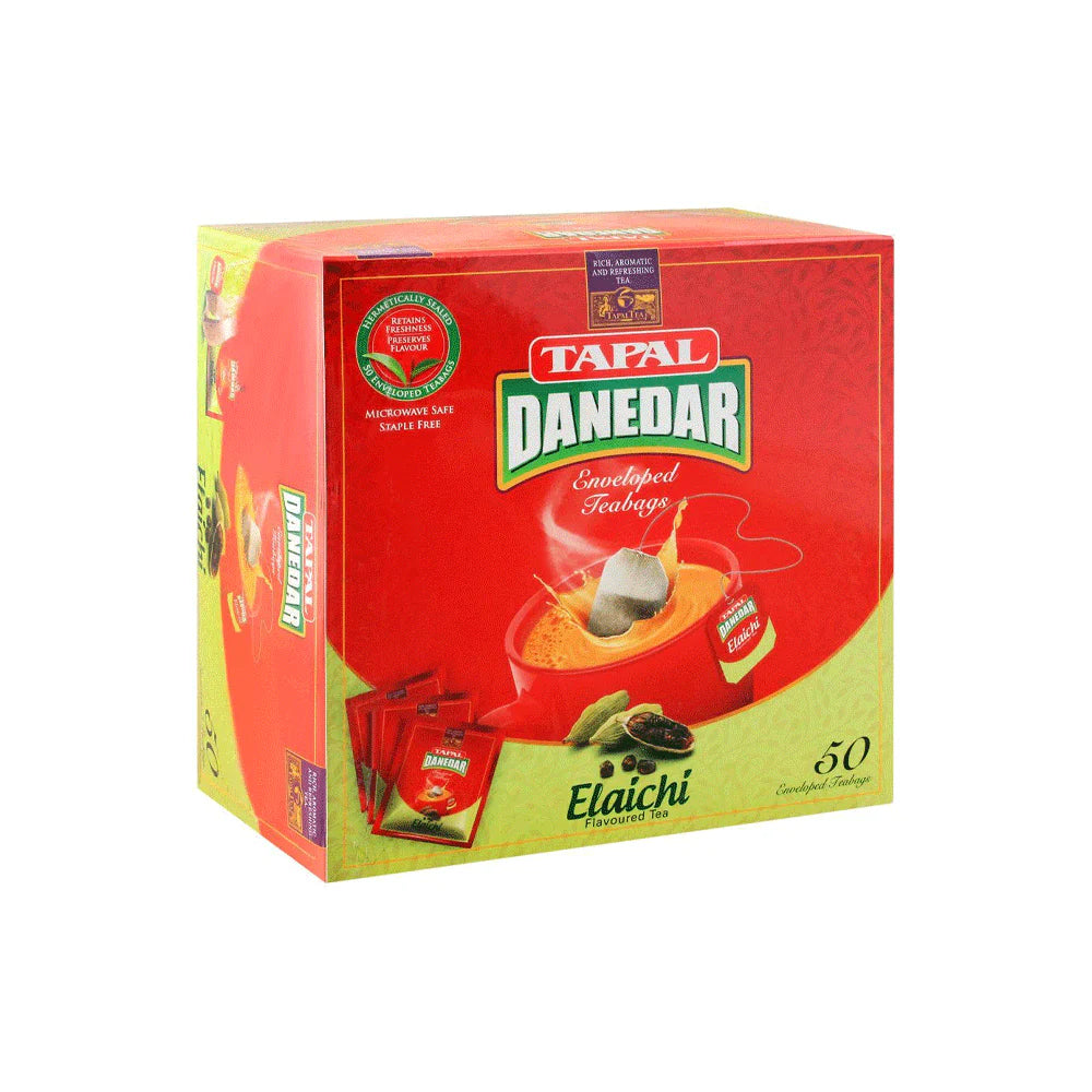 TAPAL DANEDAR TEA BAGS ENVELOP ELAICHI 50S 100 GM – Al-Fatah