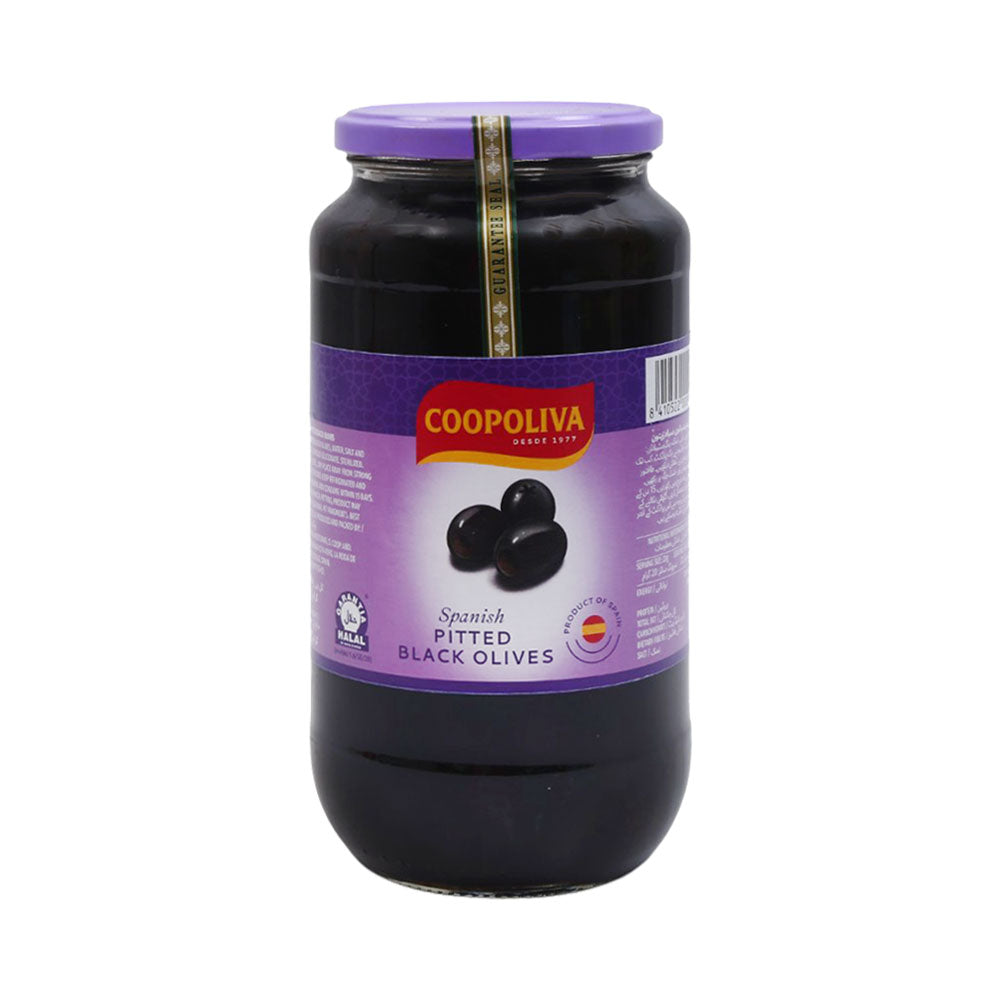 COOPOLIVA PITTED BLACK OLIVES 935 GM – Al-Fatah