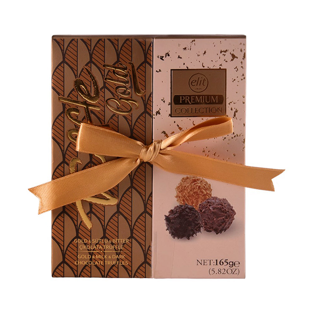 ELIT TRUFFLE GOLD CHOCOLATE COLLECTION 165 GM – Al-Fatah