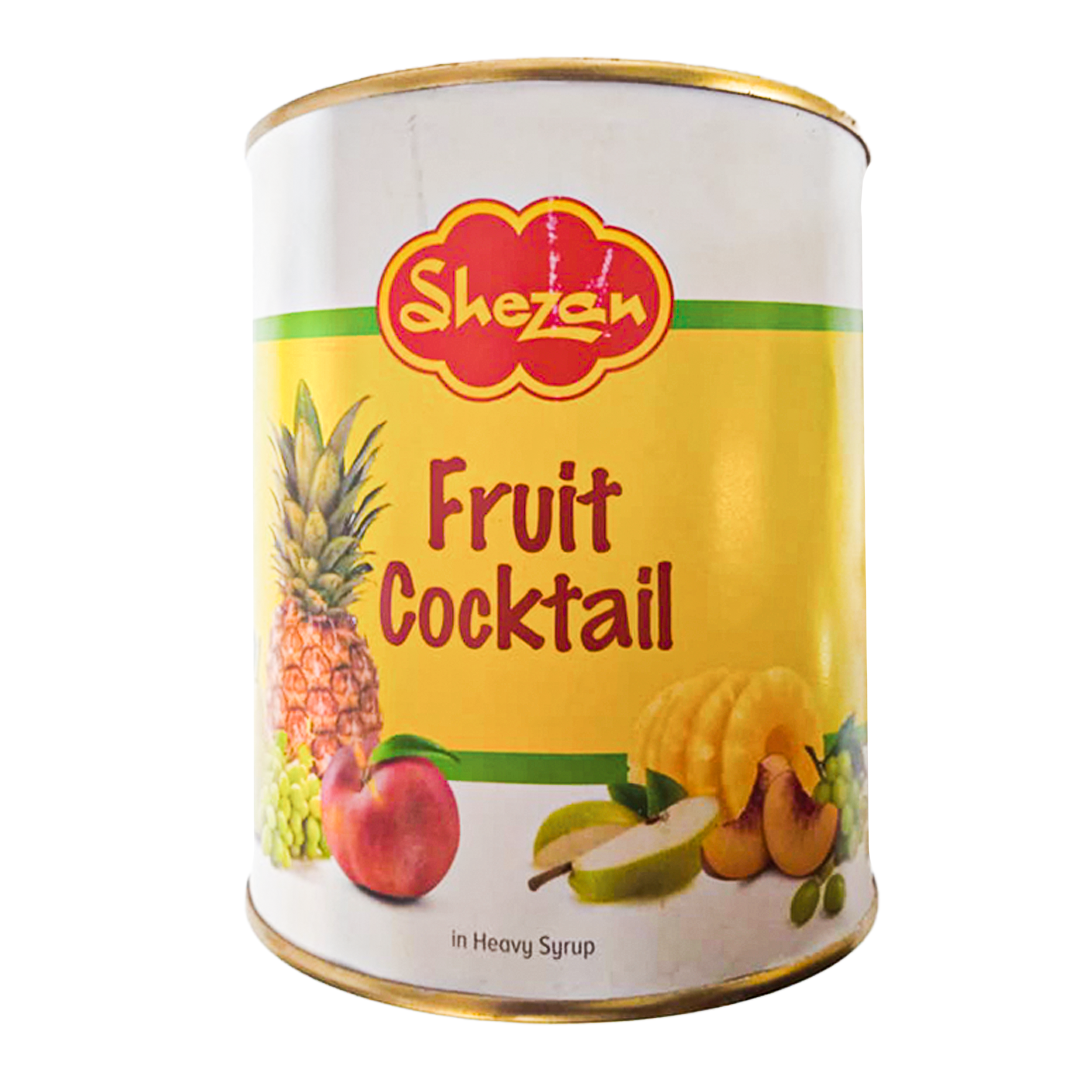 SHEZAN FRUIT COCKTAIL IN HEAVY SYRUP TIN 830 GM – Al-Fatah