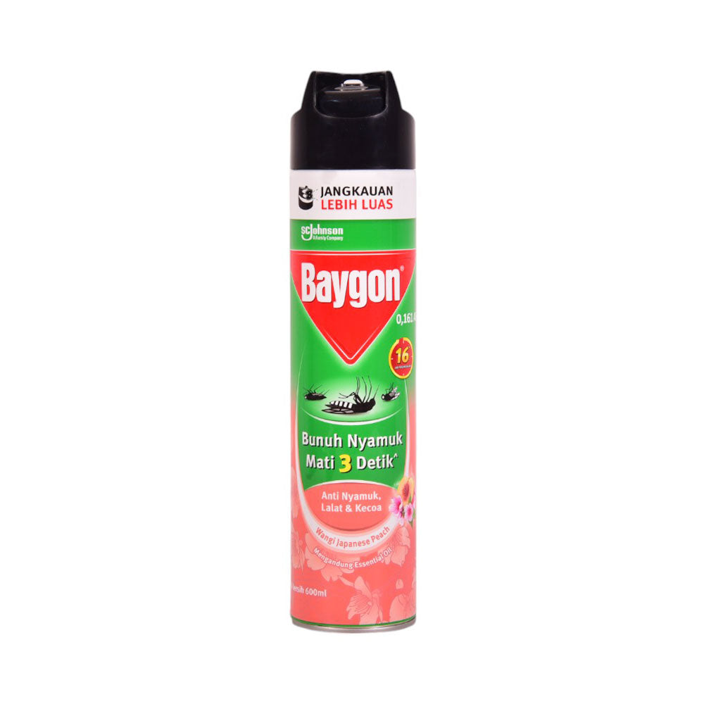BAYGON INSECT KILLER WANGI JAPANESE PEACH 600 ML – Al-Fatah