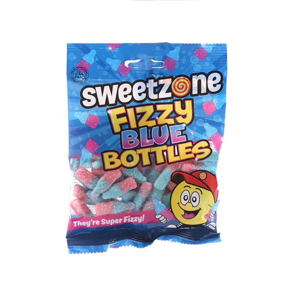 SWEETZONE FIZZY BLUE BOTTLES JELLY 90 GM – Al-Fatah