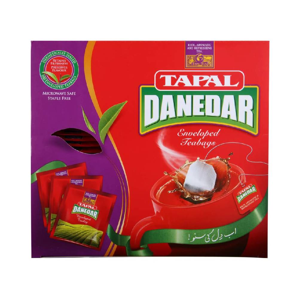 TAPAL DANEDAR ENVELOPED 100 TEA BAGS 200 GM – Al-Fatah