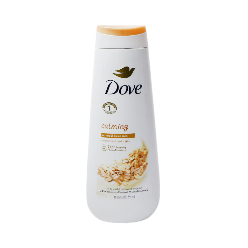 DOVE BODY WASH CALMING OATMAIL & RICE MILK 591 ML – Al-Fatah
