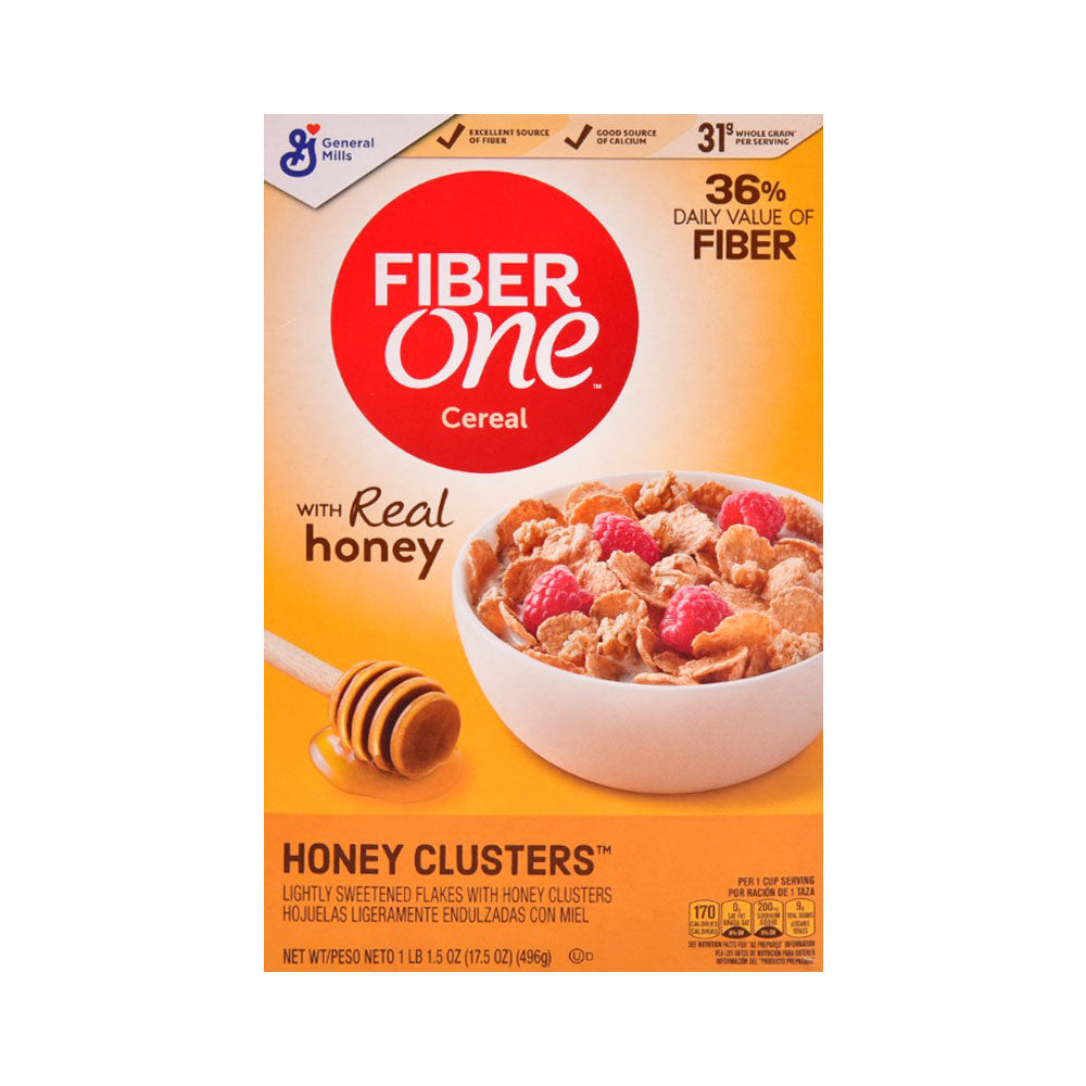 GENERAL MILLS CEREAL FIBER ONE HONEY CLUSTERS 496G – Al-Fatah
