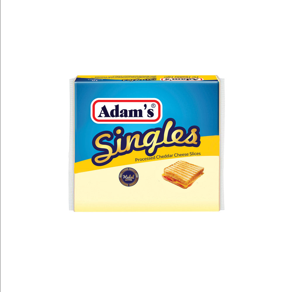 ADAMS CHEDDAR CHEESE SINGLE SLICES 200GM – Al-Fatah