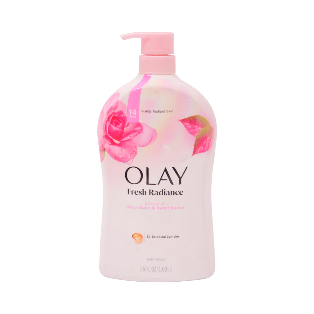 OLAY BODY WASH RADIANT ROSE WATER&SWEET NECTAR 1.03 LTR – Al-Fatah
