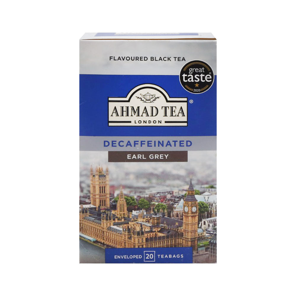 AHMAD TEA DECAFFEINATED EARL GREY 20 TEA BAGS – Al-Fatah