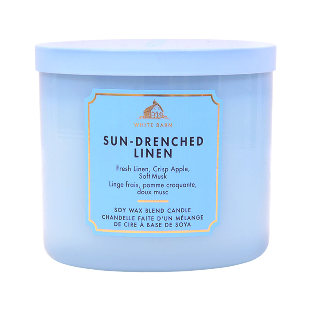 BBW 3 WICK CANDLE SUN DRENCHED LINEN 411 G – Al-Fatah