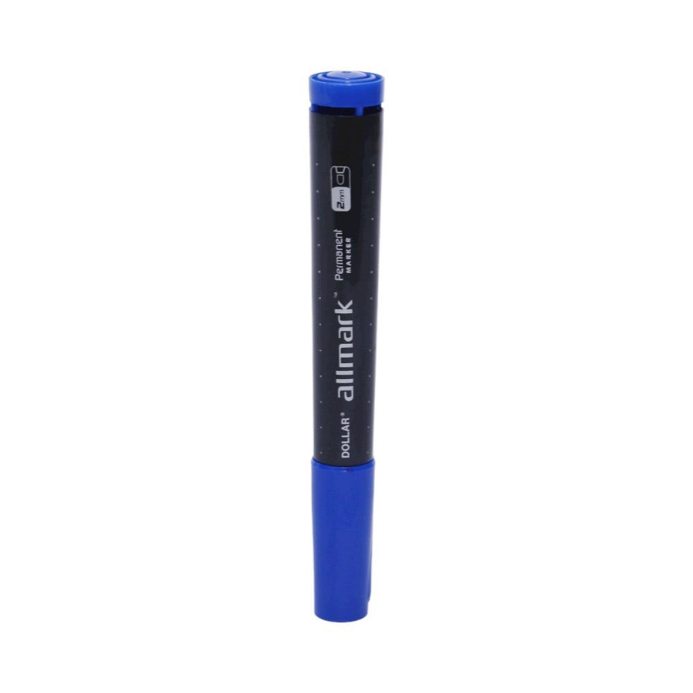 90 Dollar Marker Permanent Almark 2Mm Blue – Al-Fatah