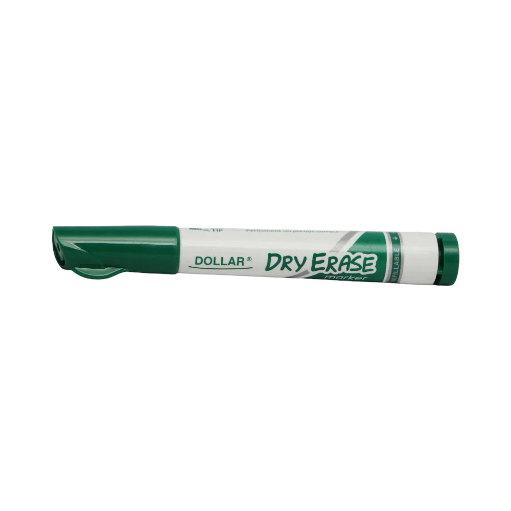 11540 DOLLAR MARKER DRY ERASE GREEN 1PC – Al-Fatah