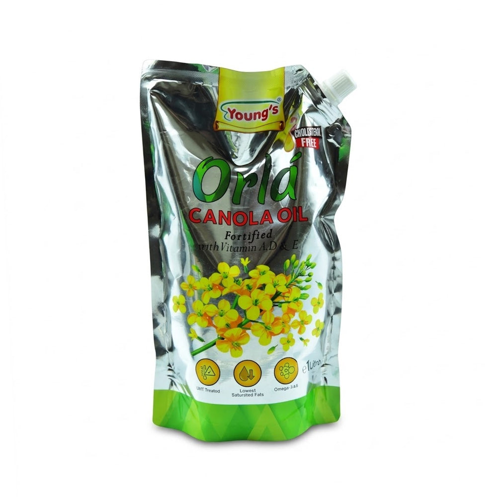 YOUNGS ORLA CANOLA OIL PLW PH 1 LTR – Al-Fatah