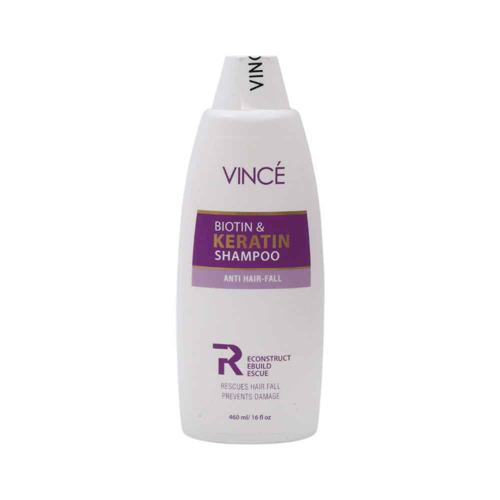 VINCE BIOTIN & KERATIN SHAMPOO ANTI HAIR-LOSS 460 ML – Al-Fatah