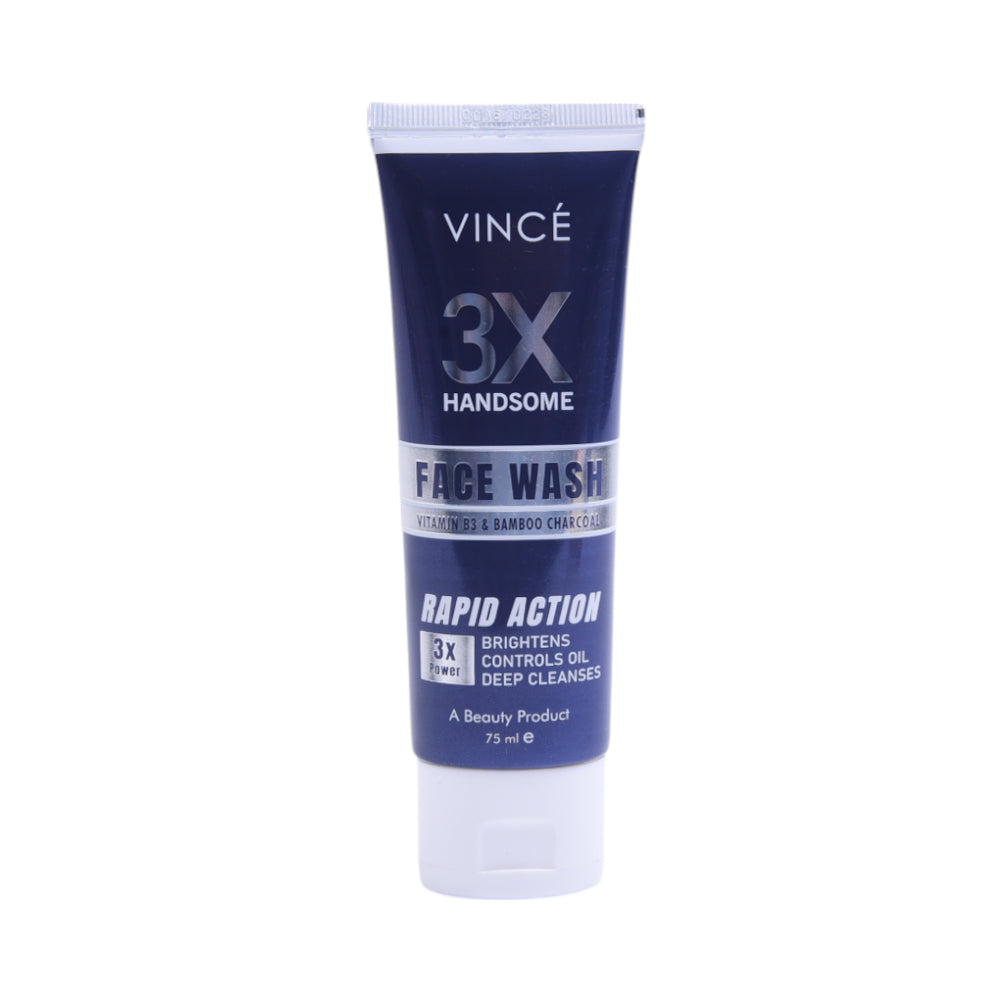 VINCE 3X HANDSOME FACE WASH 75 ML – Al-Fatah