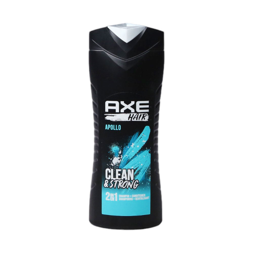 AXE SHAMPOO & CONDITIONER 2IN1 APOLLO CLEAN & STRONG 473 ML – Al-Fatah