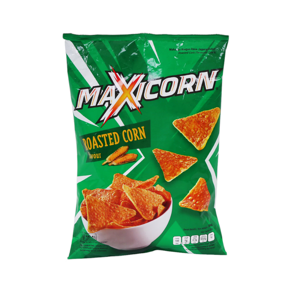MAXICORN CHIPS ROASTED CORN 140 GM – Al-Fatah