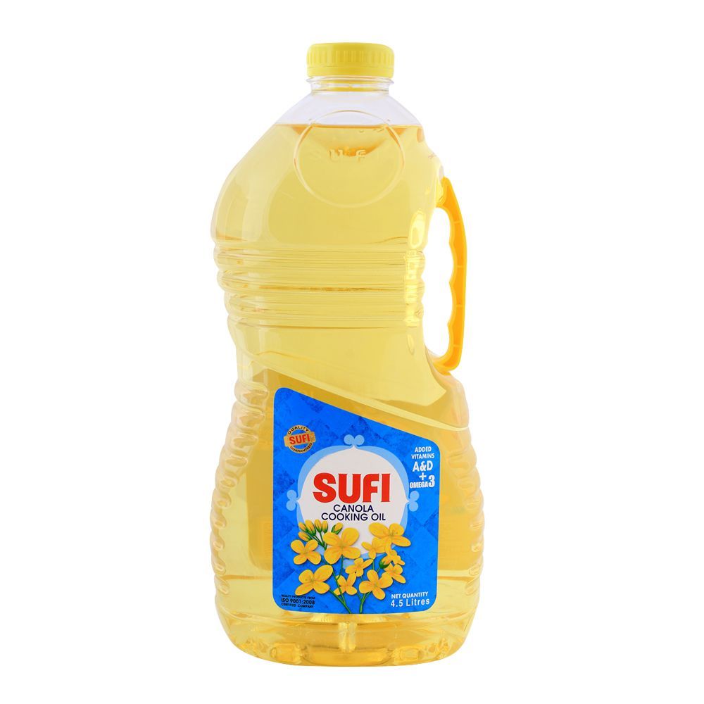 SUFI CANOLA COOKING OIL BOTTLE 4.5 LTR BASIC – Al-Fatah