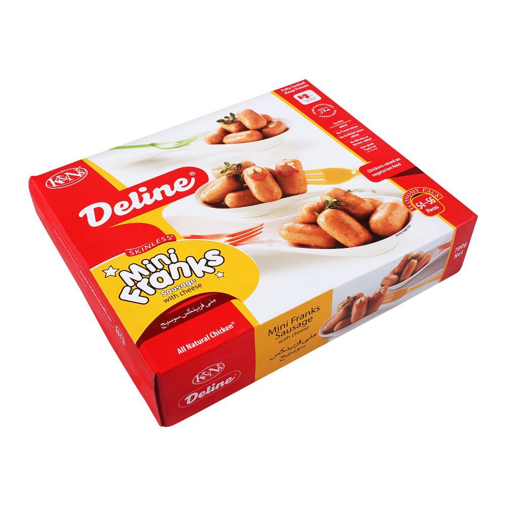 K & N MINI FRANK SAUSAGE WITH CHEESE 700 GM – Al-Fatah