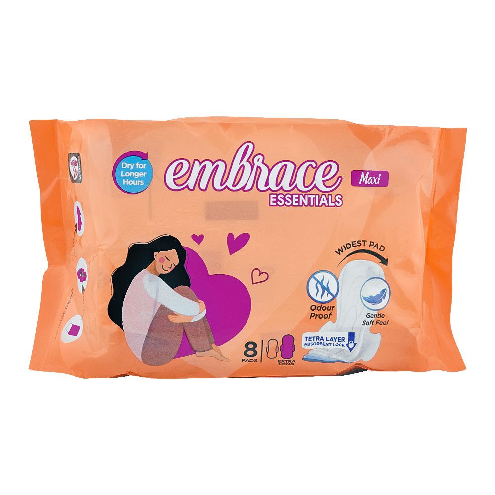 FAMCARE EMBRACE ESSENTIALS MAXI PADS 8PCS EXTRA LONG – Al-Fatah