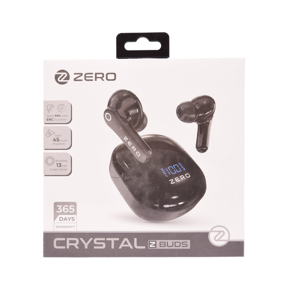 ZERO CRYSTAL Z BUDS PURE BLACK – Al-Fatah