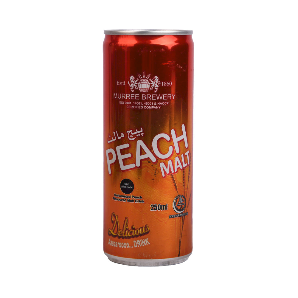 MURREE BREWERY PEACH MALT CAN 250 ML – Al-Fatah