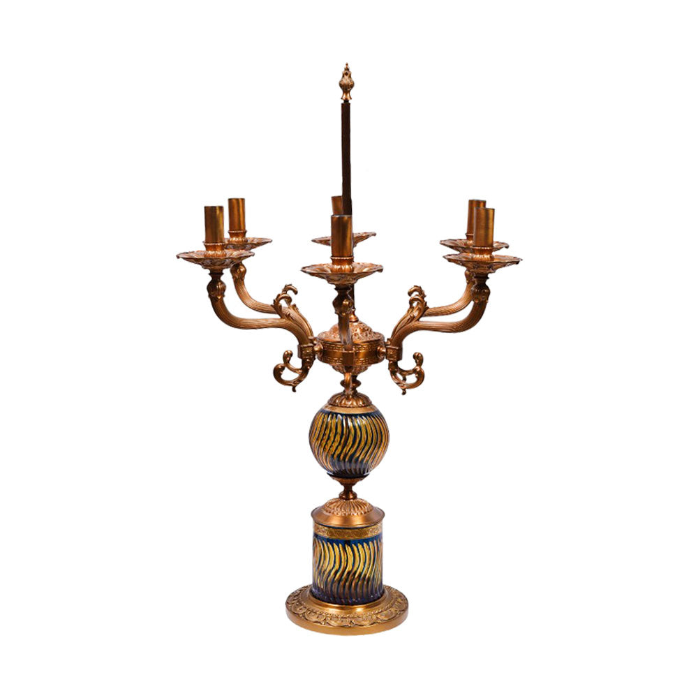 LAMP CRYSTAL BRASS E9-L24023-1-W J330-20 – Al-Fatah