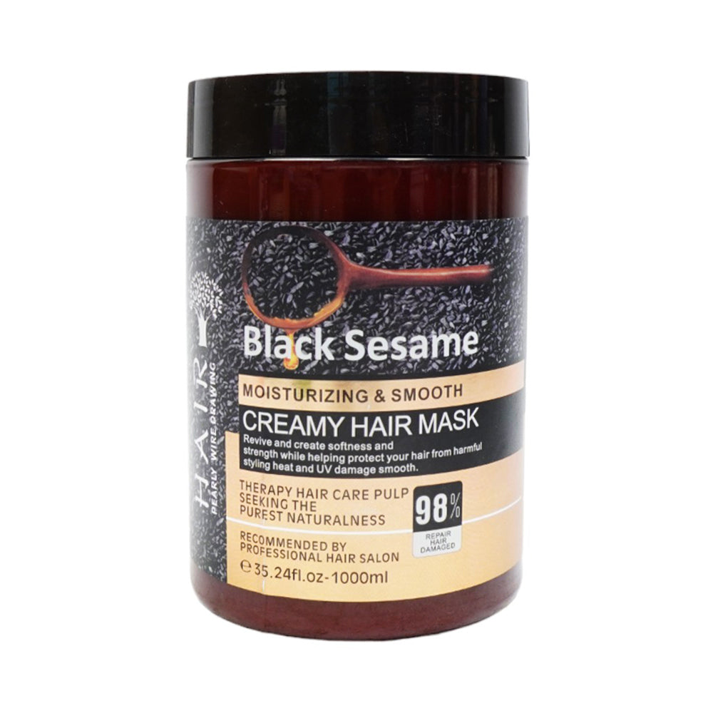 BLACK SESAME HAIR MASK MOISTURIZING & SMOOTH 1000 ML – Al-Fatah