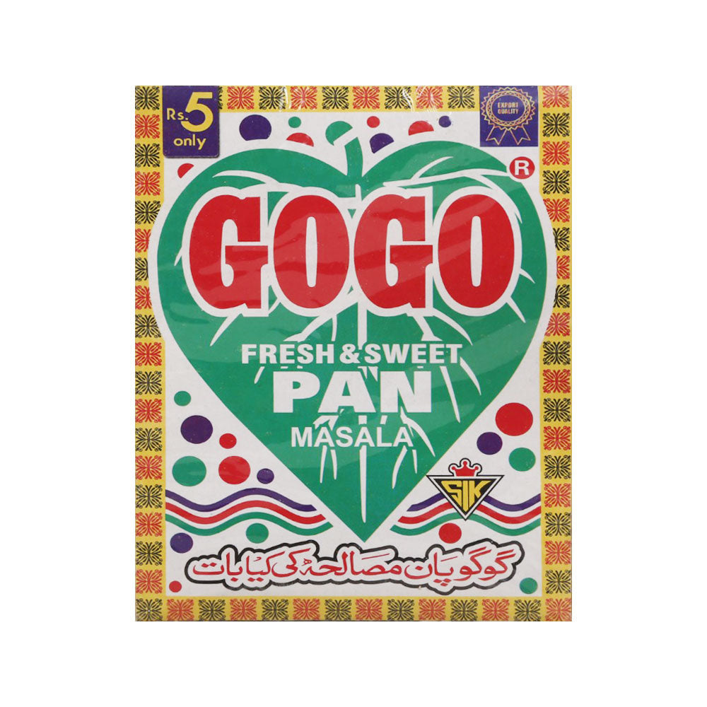 GOGO FRESH & SWEET PAN MASALA 48 PCS 260 GM – Al-Fatah