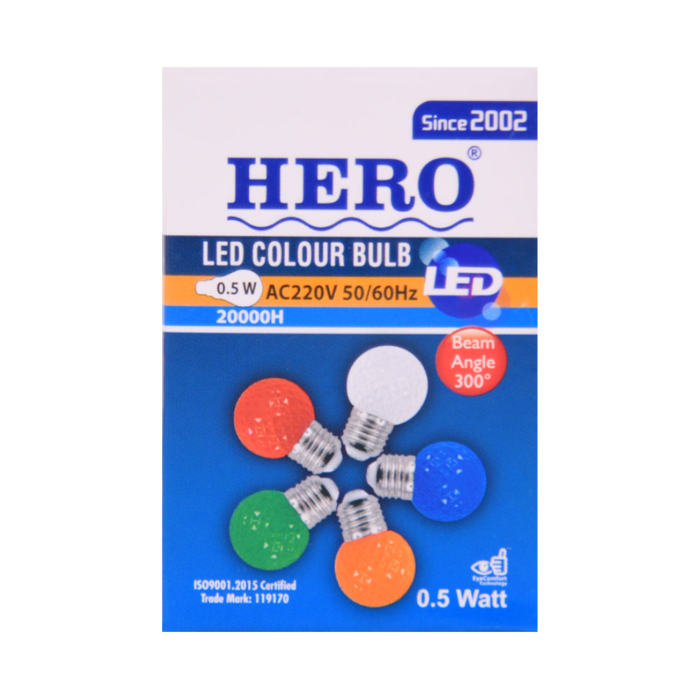 HERO LED COLOR BULB ZERO 0.5 WATT – Al-Fatah