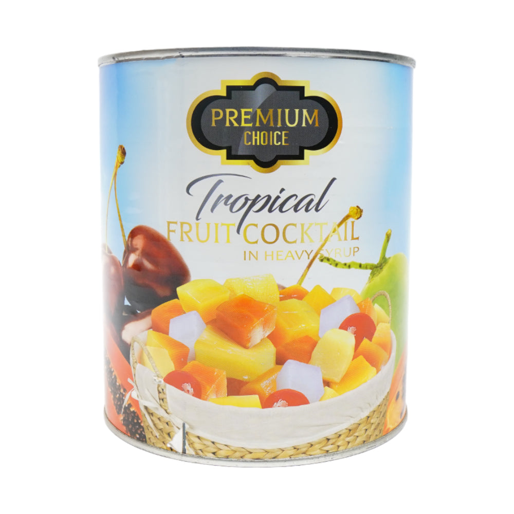 PREMIUM CHOICE TROPICAL FRUIT COCKTAIL HEAVY SYRUP 2850 GM – Al-Fatah
