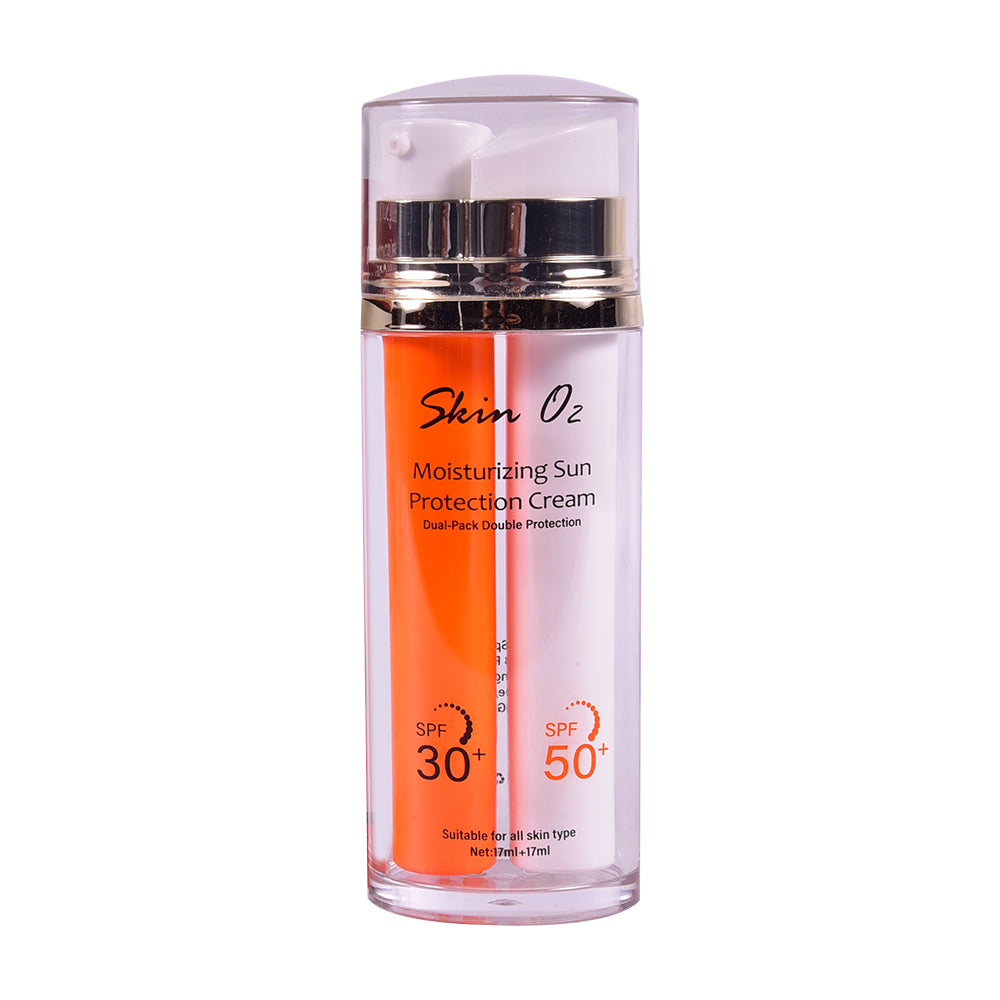 SKIN O2 MOISTURIZING SUN PROTECTION CREAM SPF30 + SPF50 DUAL – Al-Fatah