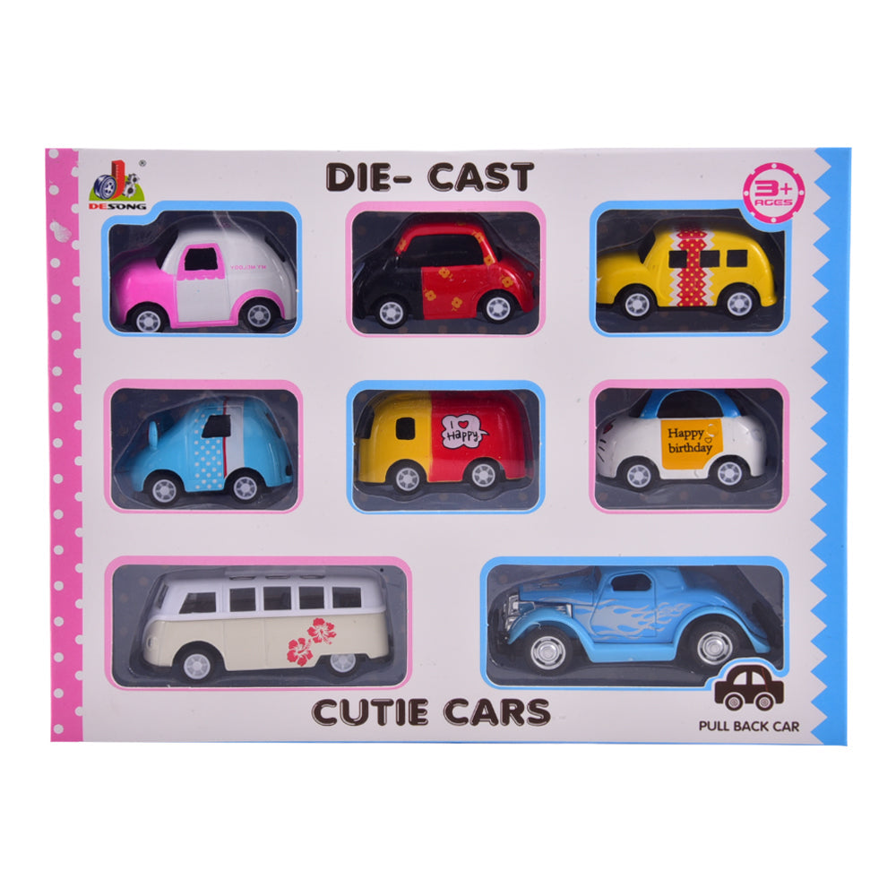 DS887 METAL CUTE CAR 8PCS PACK – Al-Fatah