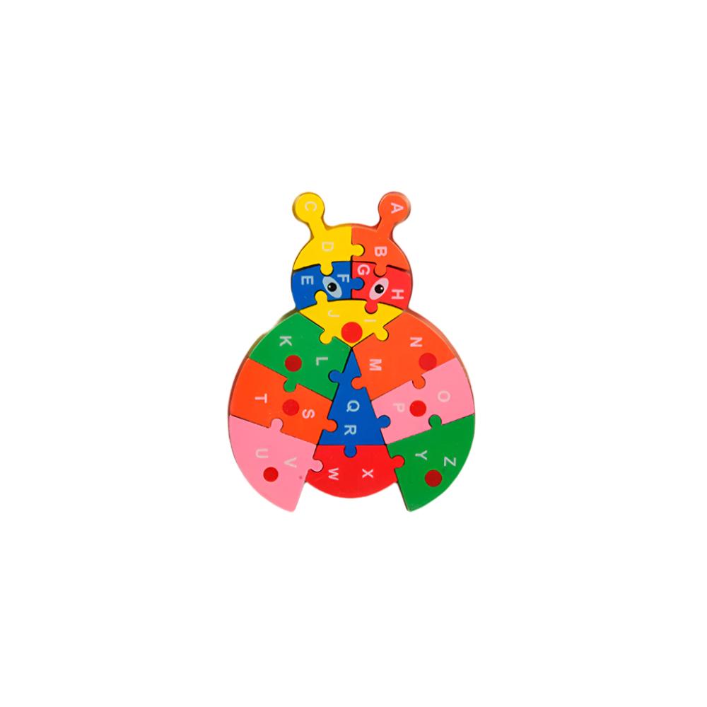 WOODEN PUZZLE BOARD ABC LADYBUG Z.B – Al-Fatah