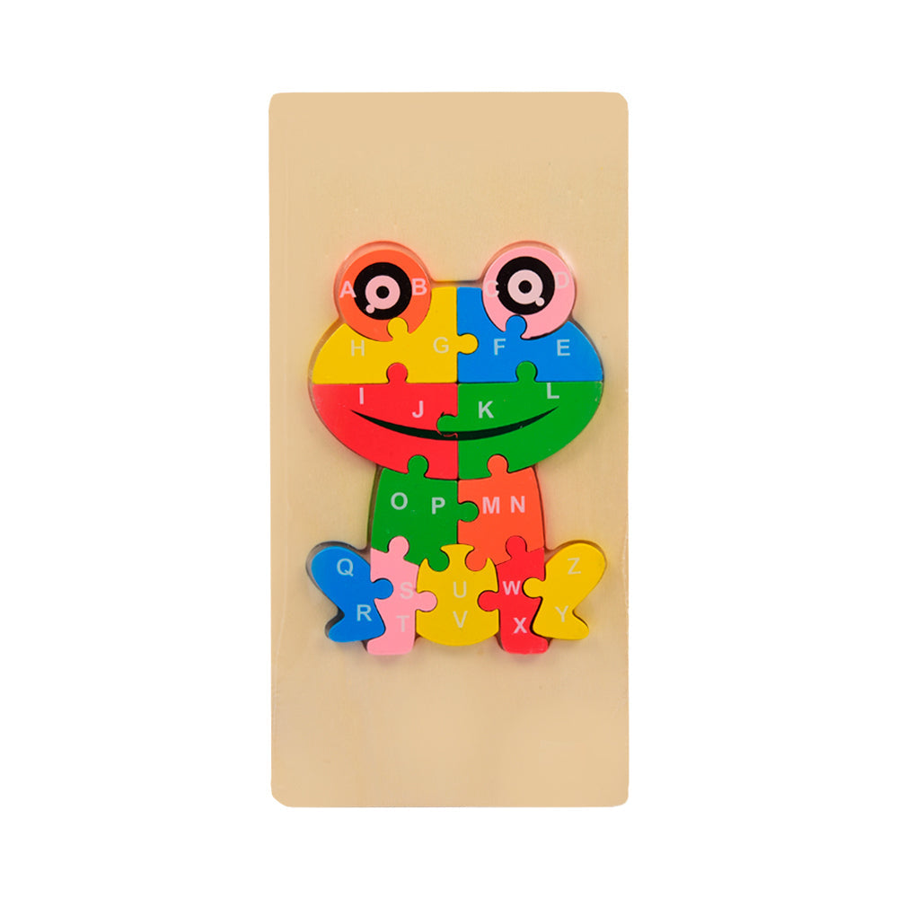 WOODEN PUZZLE BOARD ABC FROG Z.B – Al-Fatah