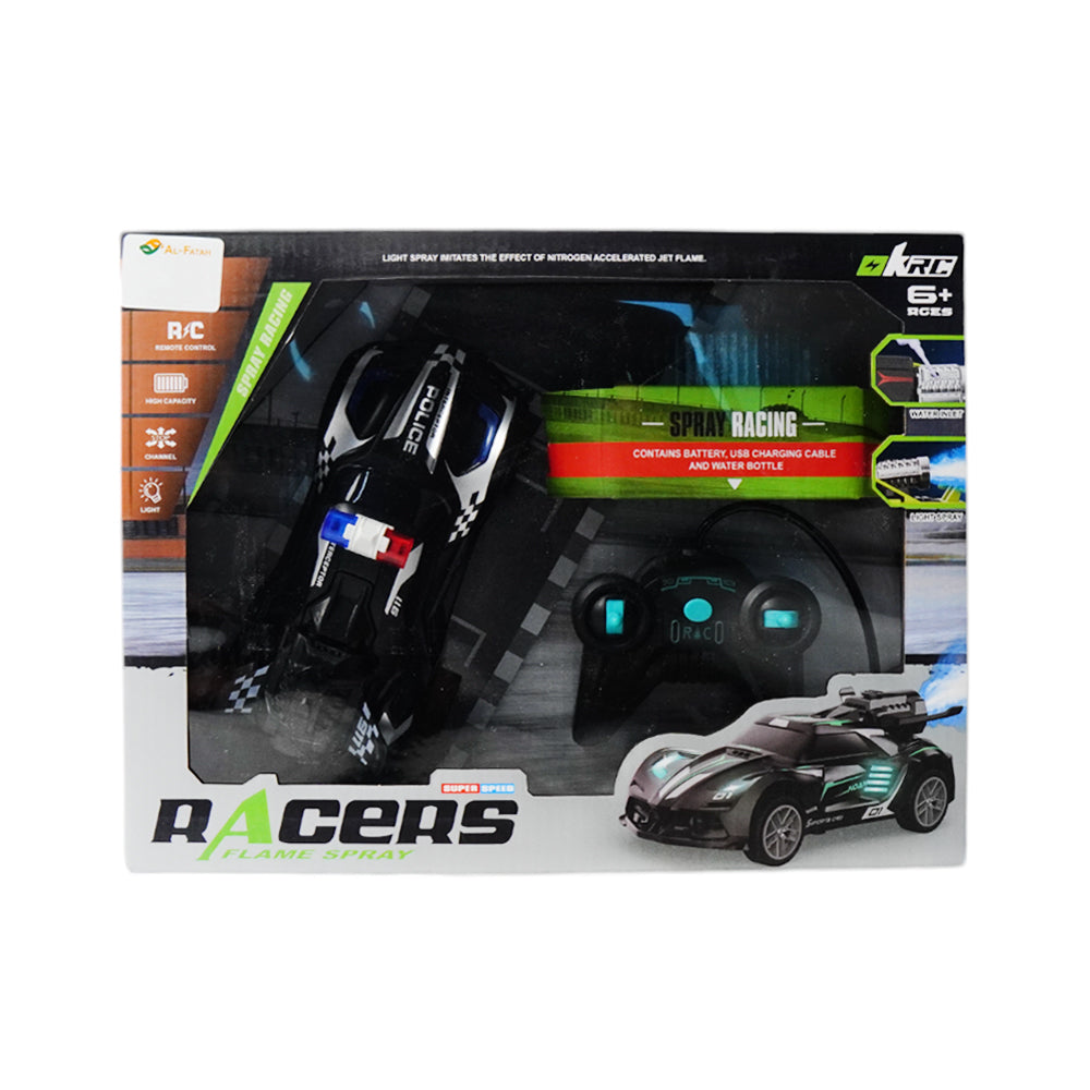 KM663-3 POLICE SPRAY CAR W-USB R/C – Al-Fatah