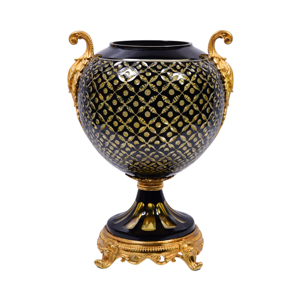 BOWL CANDY CRYSTAL BRASS IR E22012-1 C-102-1 – Al-Fatah