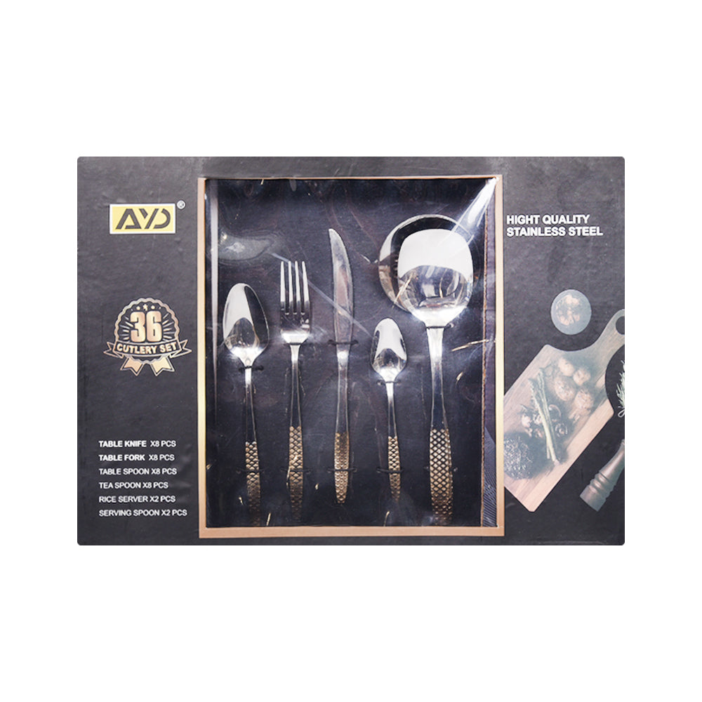 CUTLERY SET 36PC AYD C – Al-Fatah