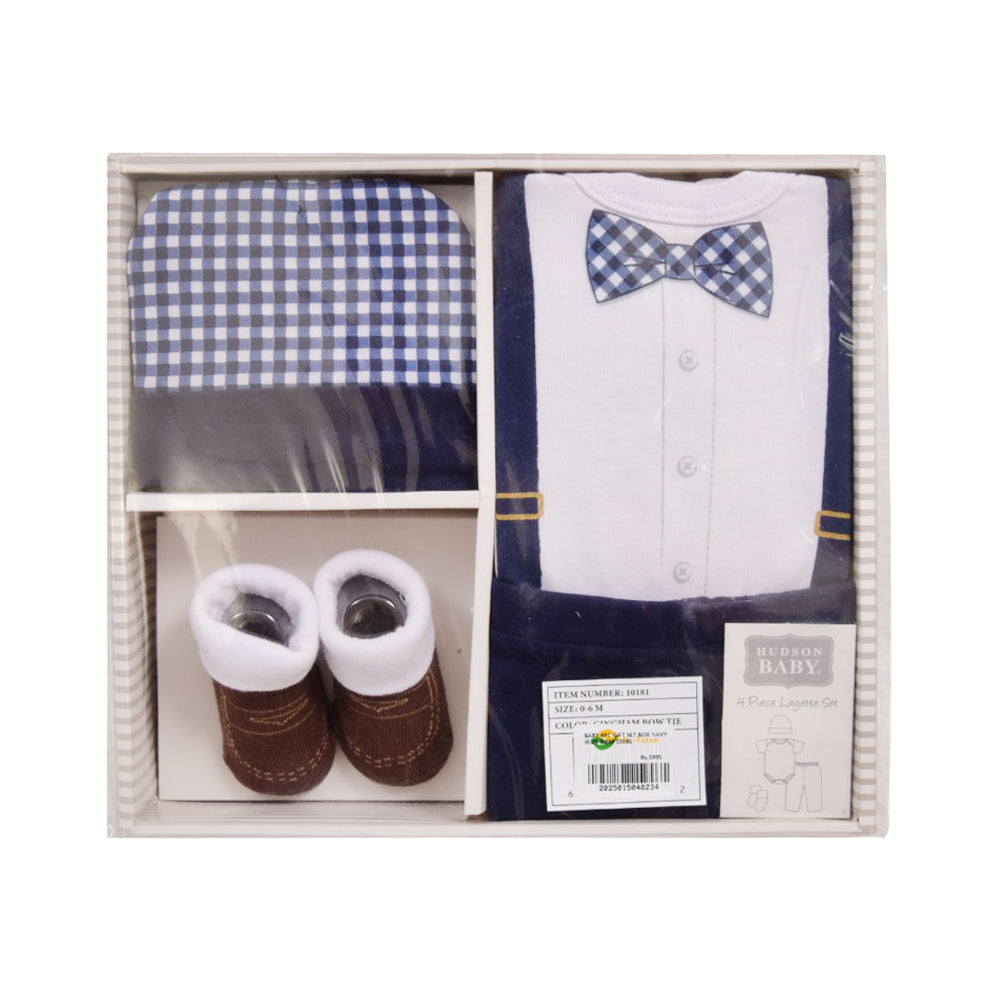 BABY 4PC GIFT SET BOX NAVY IR-25 0-6M 10181 – Al-Fatah