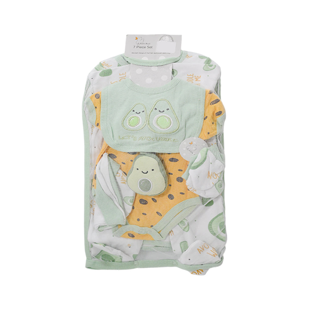 BABY 7PC GIFT SET HANGER L-GREEN IR-25 3-6M S-7318 – Al-Fatah
