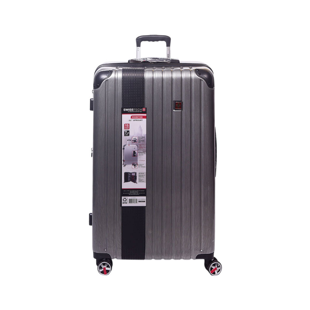 SWISS TECH TROLLEY CASE EXHIBITION SILVER 20 INCH – Al-Fatah