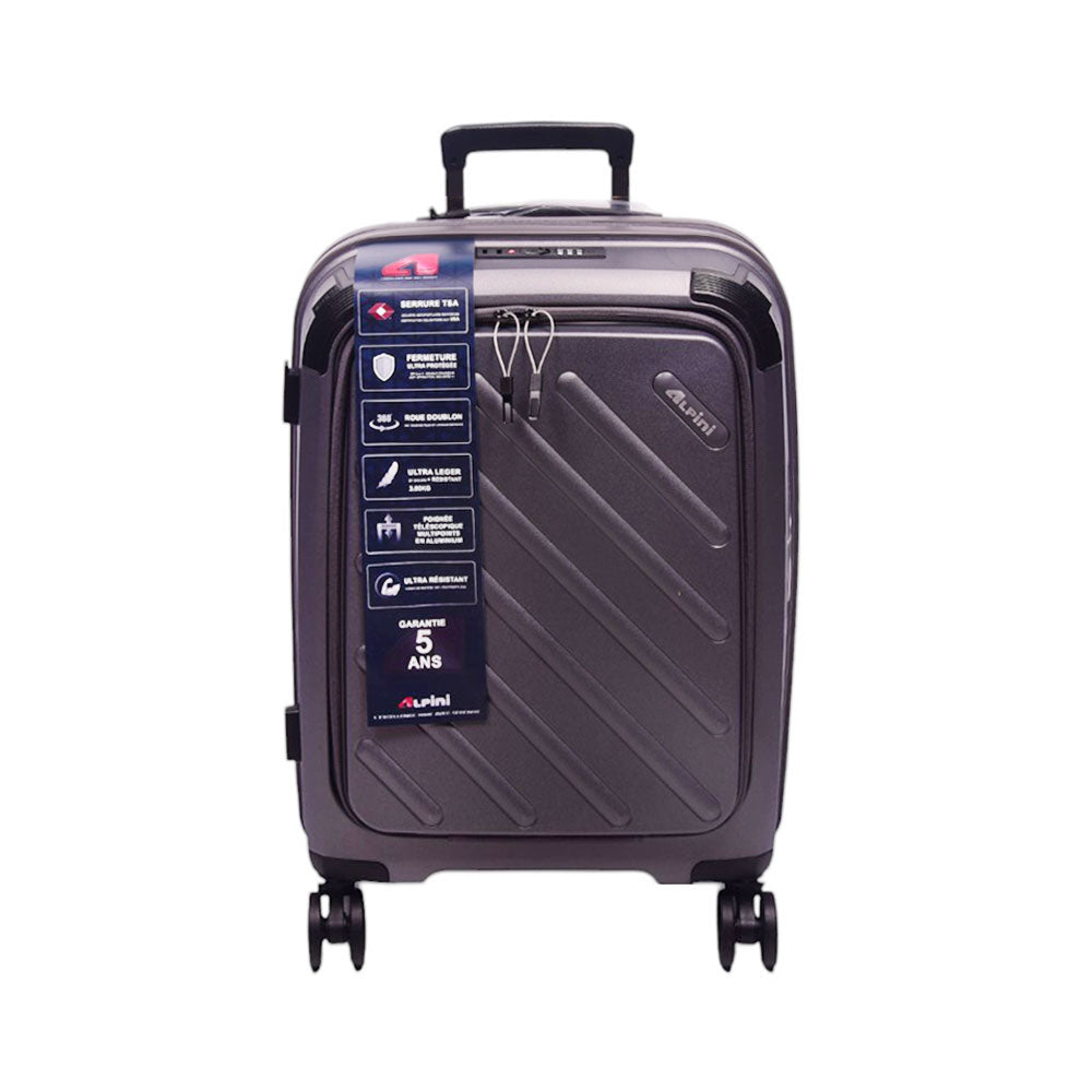ALPINE TROLLEY CASE GREY 20INCH – Al-Fatah