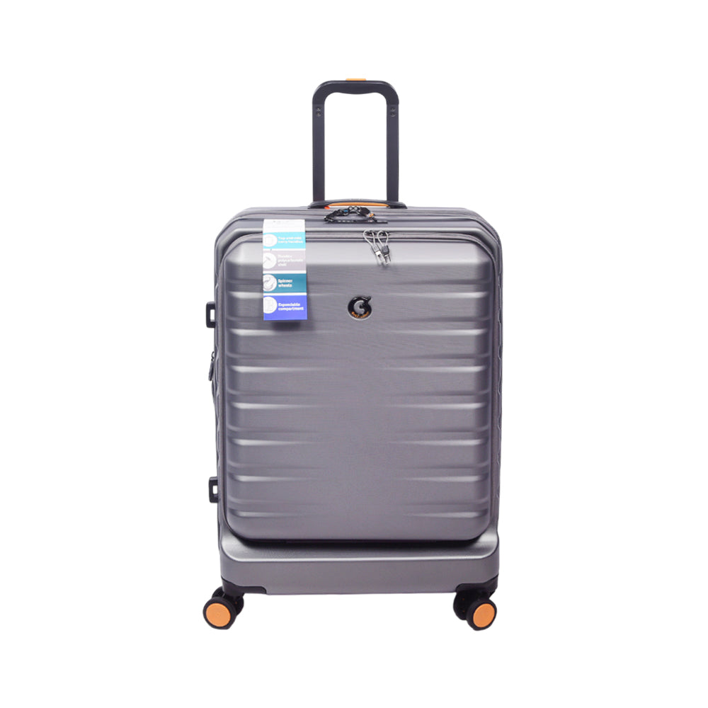 GOBY LONDON TROLLEY CASE TITAN 25INCH SILVER GREY – Al-Fatah