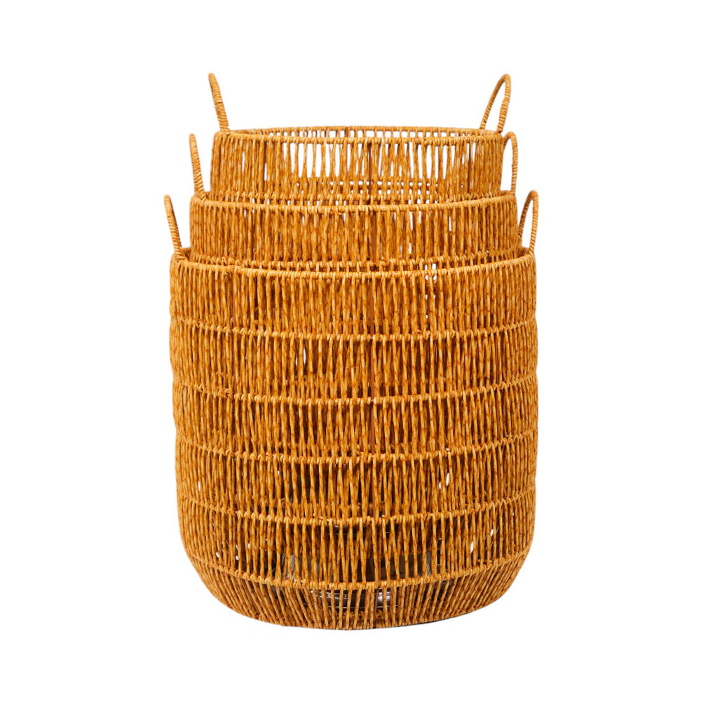 LAUNDARY BASKET SET 3PC CANE IR 981-27 – Al-Fatah